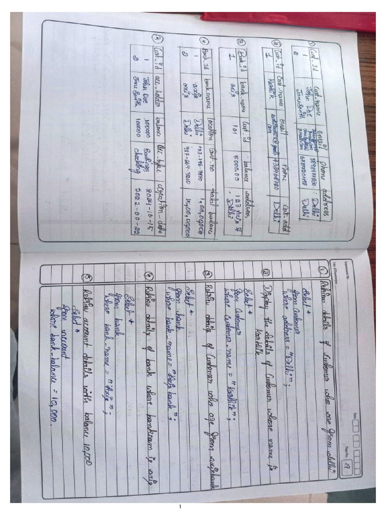 DBMS Query Record | PDF