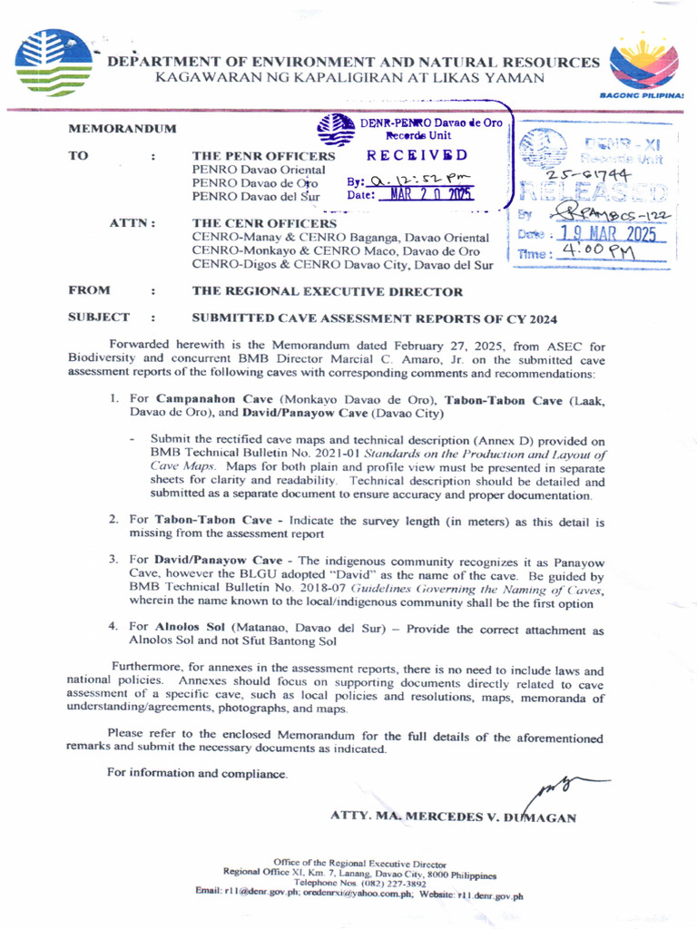 From BMB Submitted Cave Assessment Reports 2024 | PDF