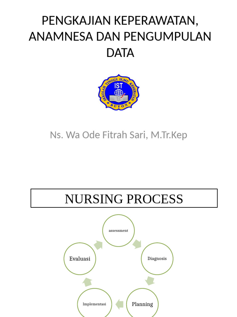 Pengkajian Keperawatan, Anamnesa Dan Pengumpulan Data | PDF