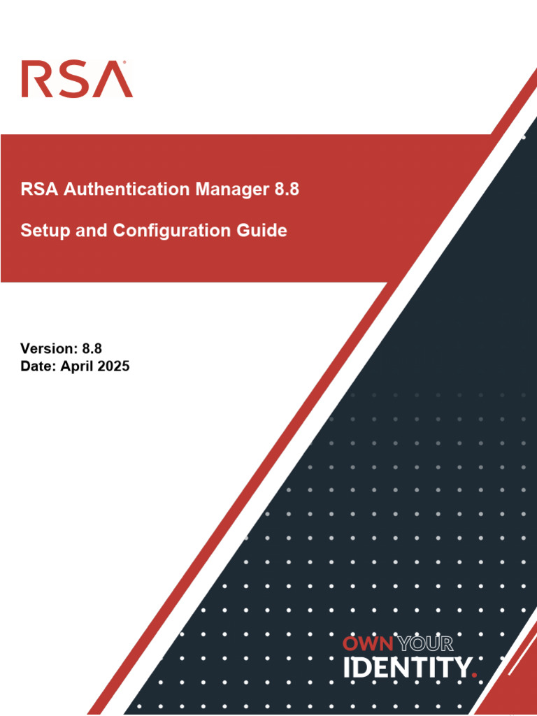 Rsa Authentication Manager 8.8 Setup Config Guide | PDF | Domain Name System | Ip Address
