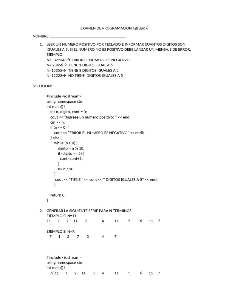 Solucion Examen1 Grupo6 | PDF