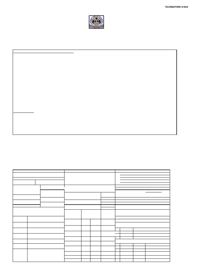 Secondary Schools Data Returns Form | PDF