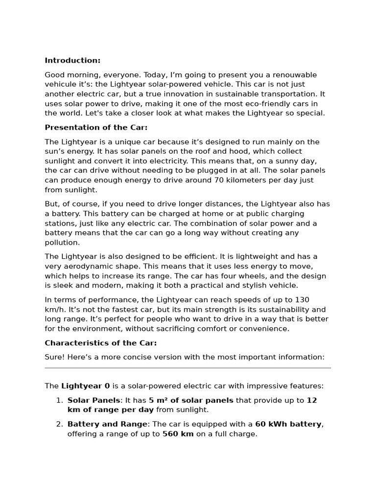 Etlv Presentation 15-01-2025 | PDF | Solar Power | Car