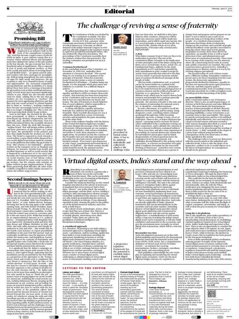 All English Editorial 27-04 | PDF | Money Laundering