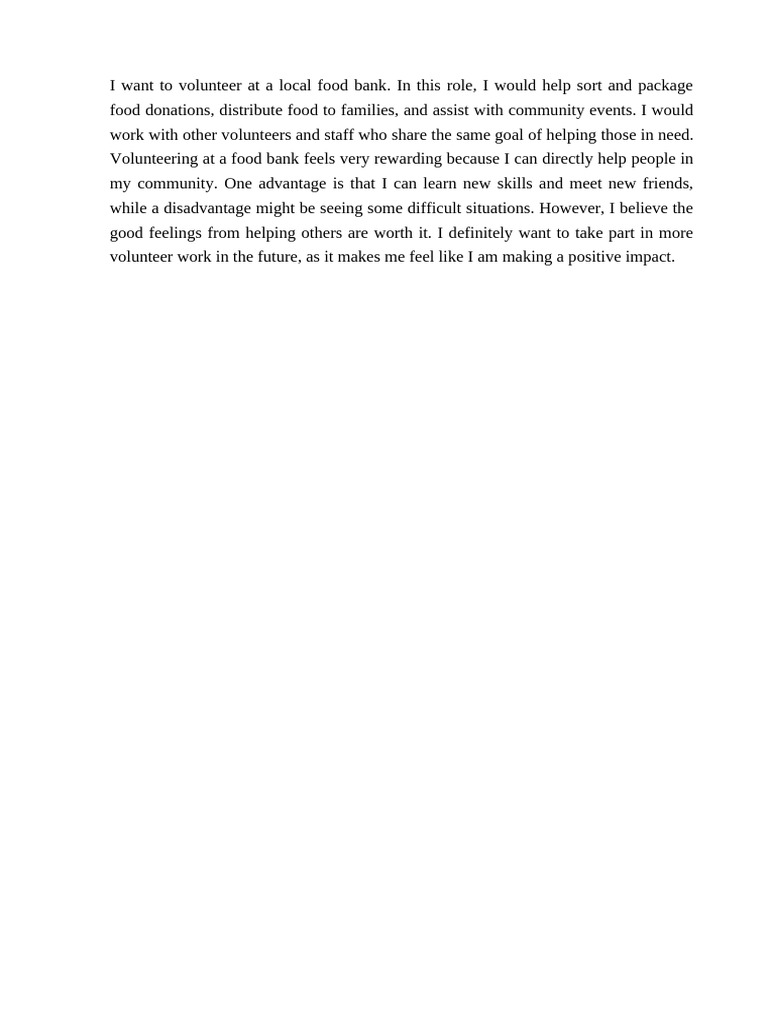 Volunteer Work | PDF