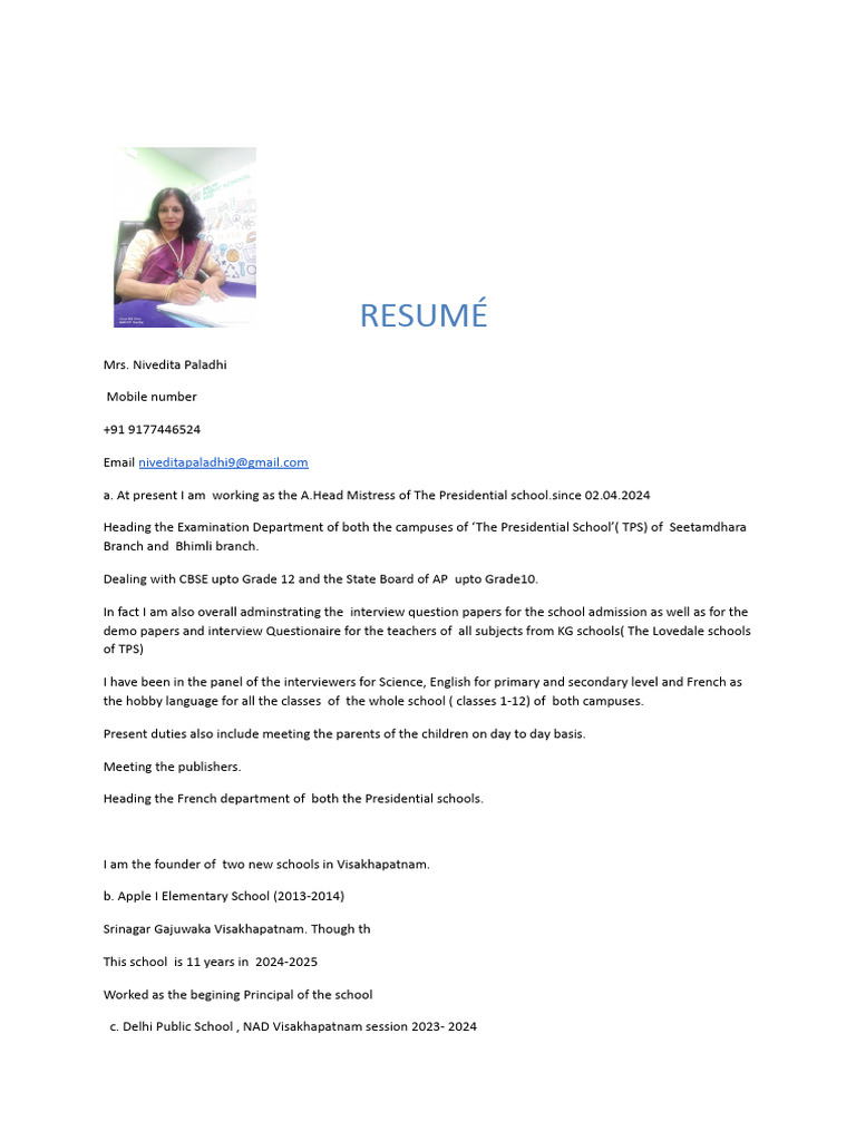 Document From Nivedita Paladhii | PDF