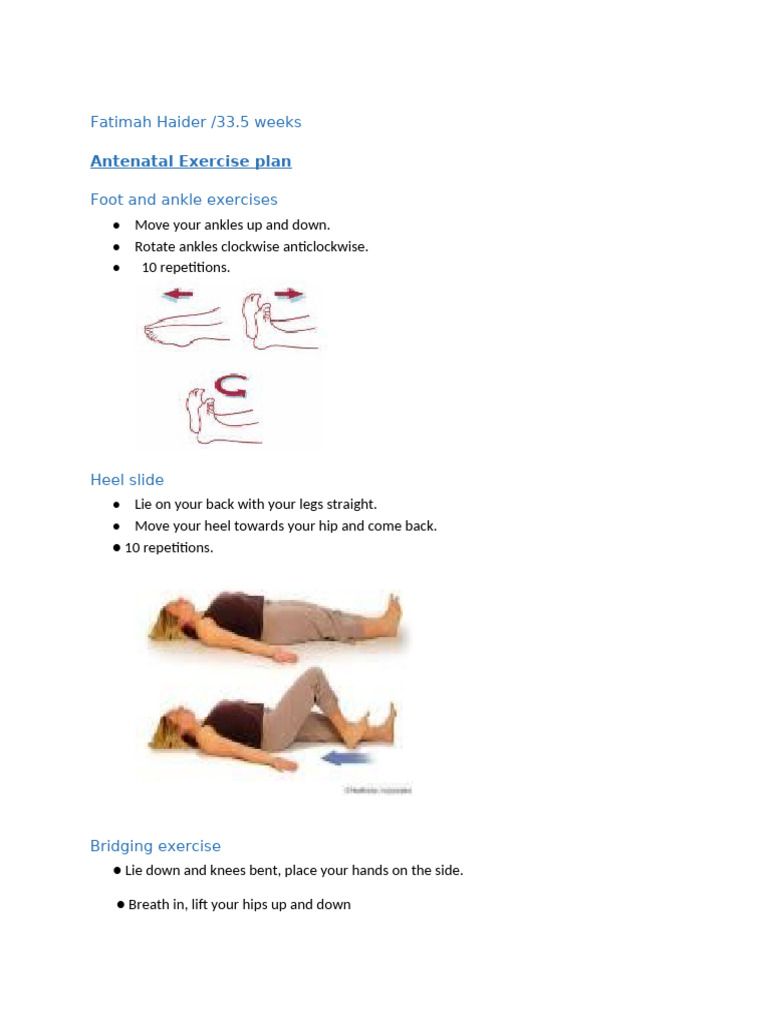 Prenatal Exercise2-1 | PDF | Pelvis | Foot