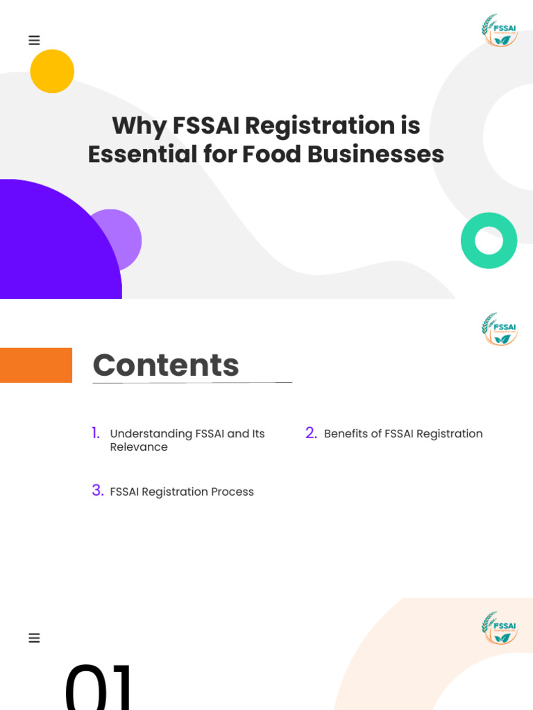 Importance of FSSAI Registration for Food Businesses | PDF | Food ...