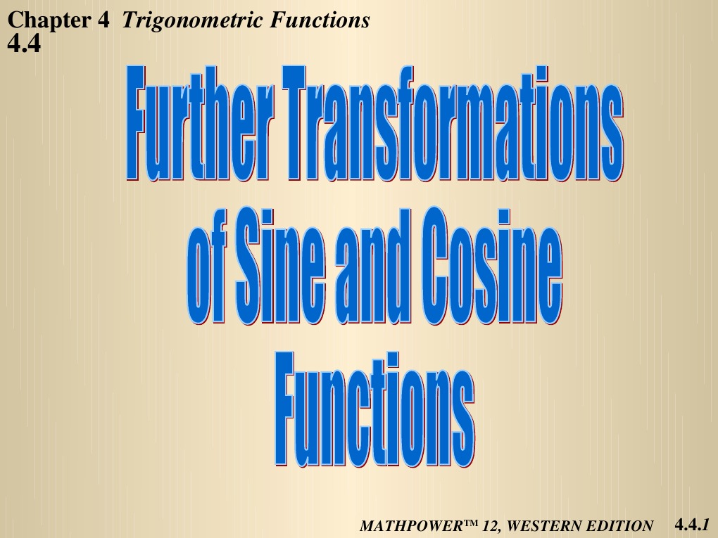 Trigonometric Function Transformations | PDF