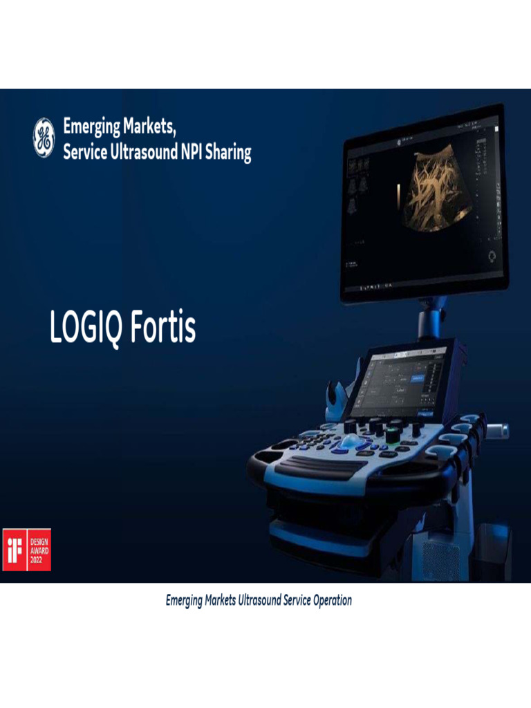 EM - Ultrasound - NPI - GI - LOGIQ Fortis - TM - 0822 | PDF | Bleach | Medical Ultrasound