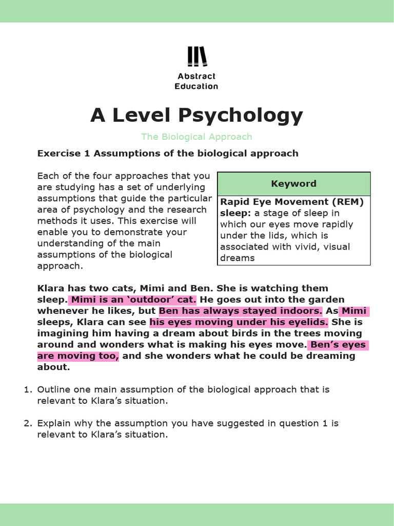 Assignment 1 Psychology Dement and Kleitman | PDF | Sleep | Rapid Eye ...