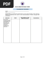 Ncoi Annotations Form For Teacher III Applicant | PDF | Learning ...