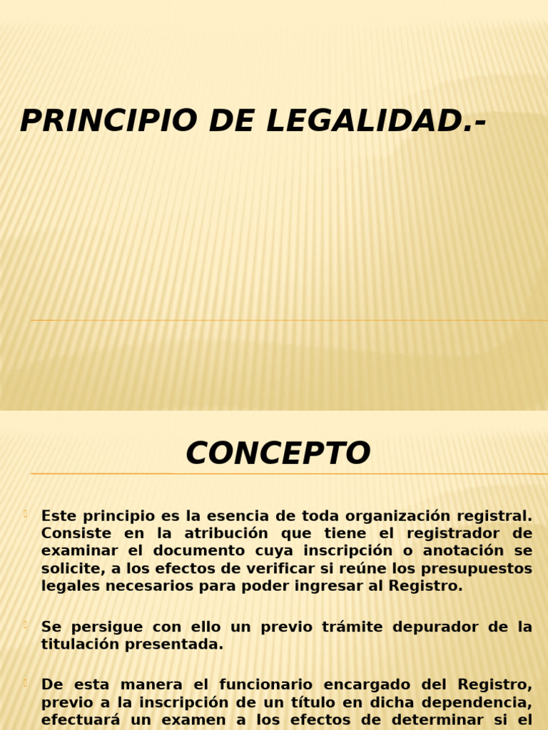 11a PRINCIPIO DE LEGALIDAD | PDF