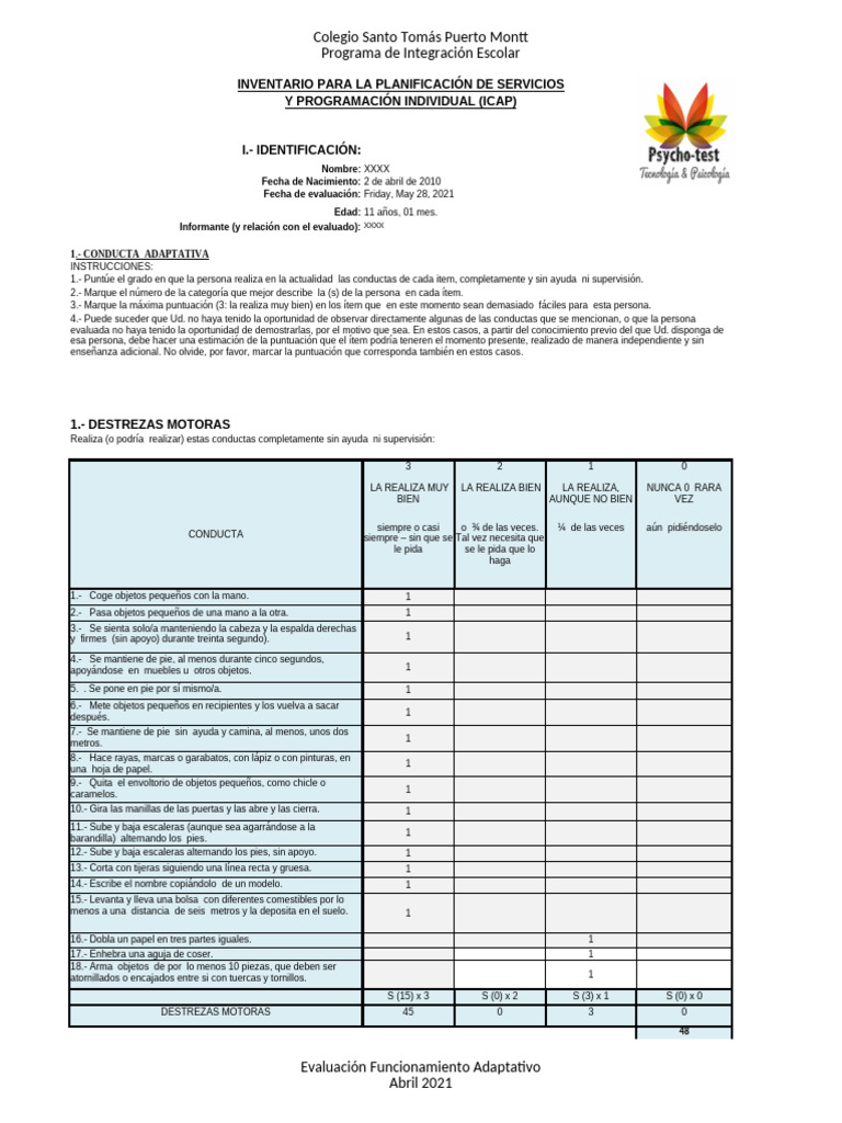 ICAP | PDF | Comportamiento
