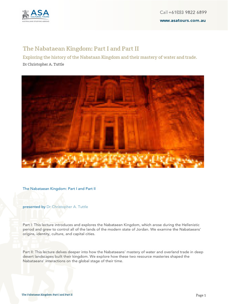 Nabataean Kingdom: History & Trade Mastery | PDF