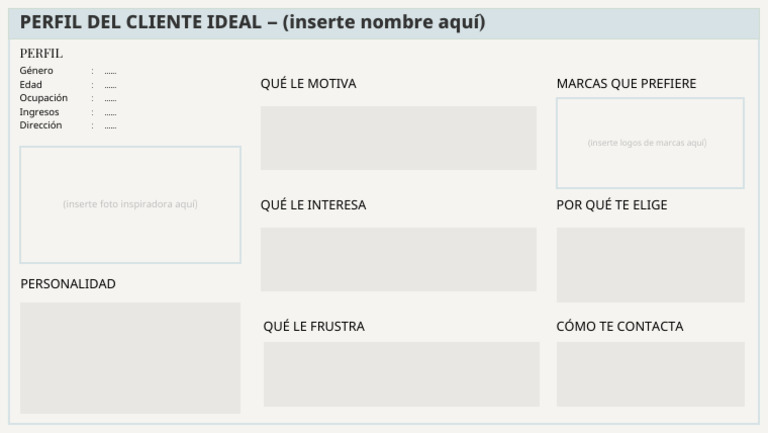 El Perfil Del Cliente Soñado | PDF