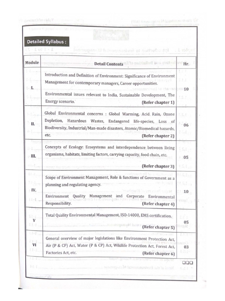 Environmental Management Textbook | PDF