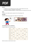 Actividades Matemáticas: Familia de los Cienes | PDF | Matemáticas