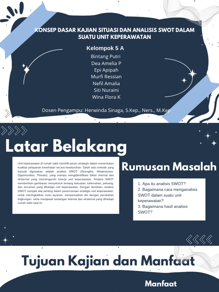 Analisis SWOT dalam Unit Keperawatan | PDF