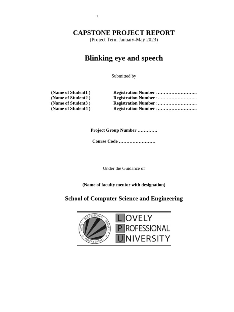 Blinking Eye and Speech | PDF | Speech Recognition | Speech Synthesis