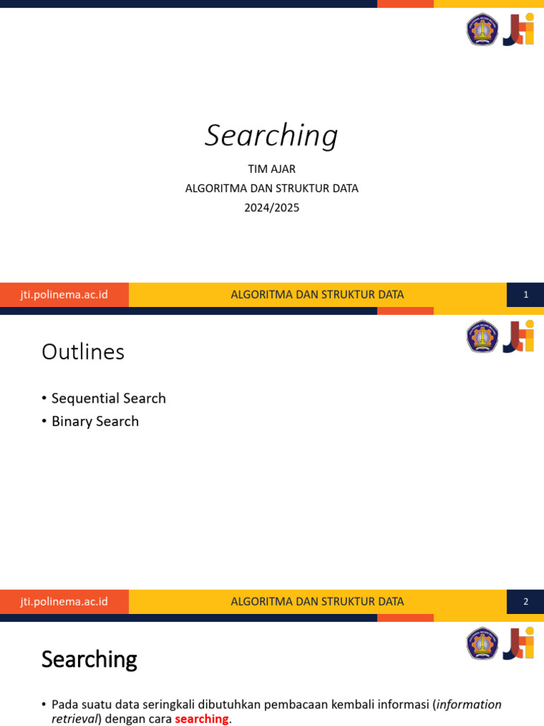 Pertemuan 7 - Searching | PDF