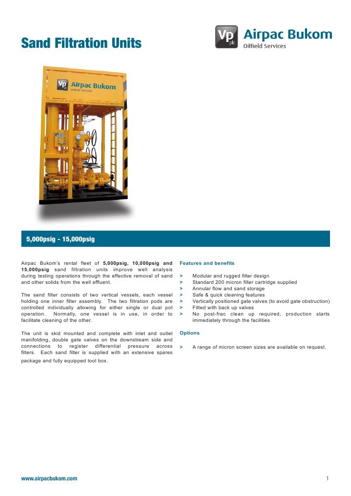 Sand Filtration Units Overview | PDF | Filtration | Valve