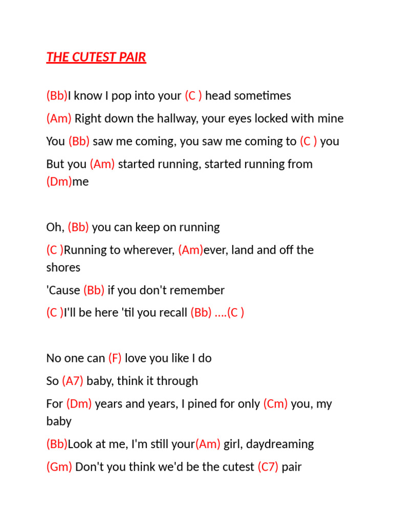 The Cutest Pair | PDF