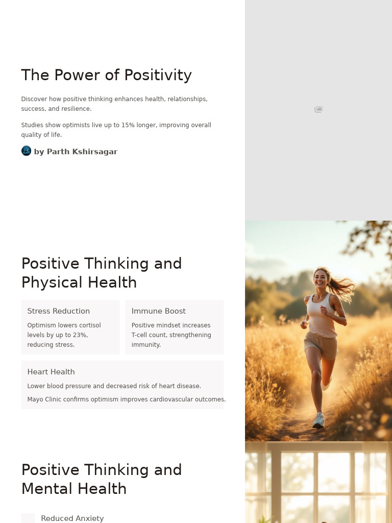 The Power of Positivity | PDF | Optimism | Psychological Resilience