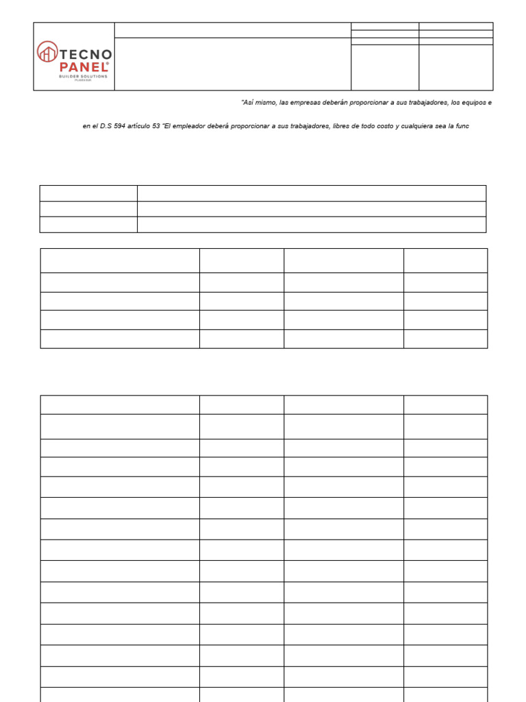 Registro entrega de epp (1) | PDF