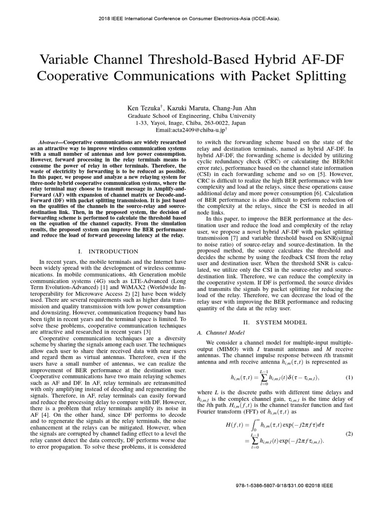 Variable Channel Threshold-Based Hybrid AF-DF Cooperative ...