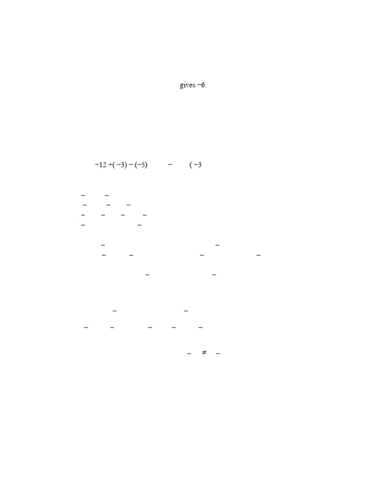 Chapter 1 Integers Assignment | PDF