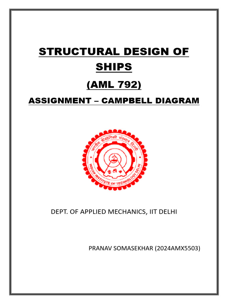 SDS Assignment - Campbell Diagram | PDF | Oscillation | Mechanical ...