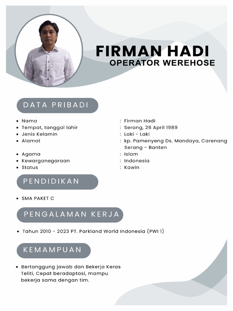 cv firman hadi-1 copy-1 | PDF