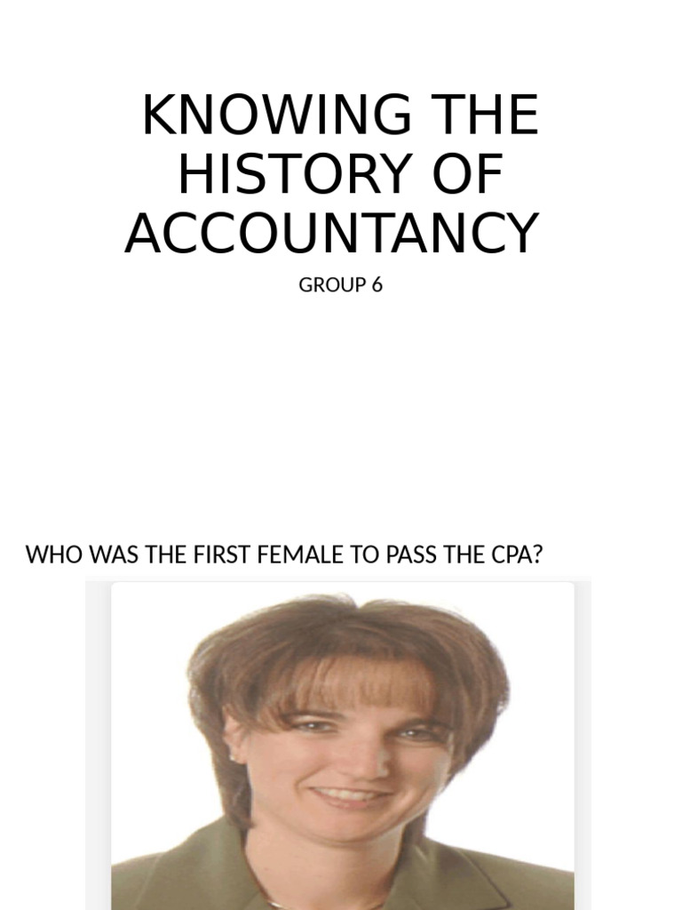 First Female Cpa | PDF