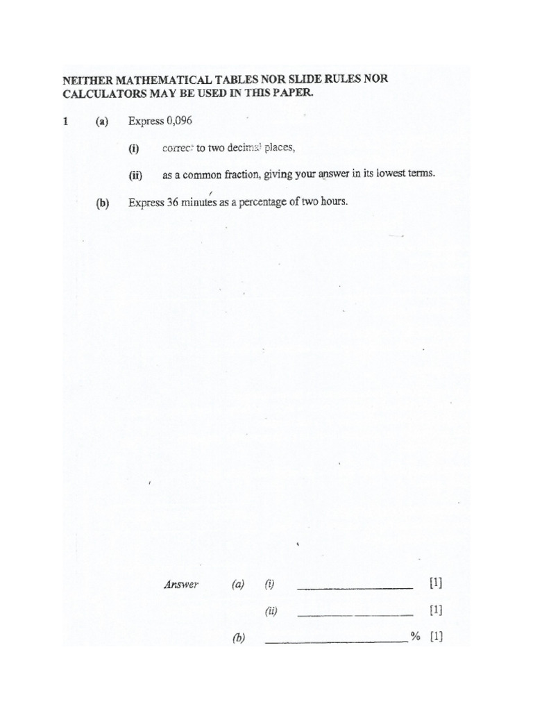 Mid Year Exam Form 4 Paper 1 2024 | PDF