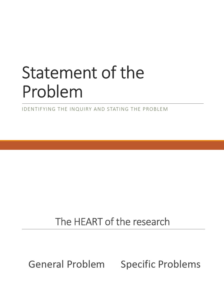 PR1 Statement of The Problem | PDF | Qualitative Research | Psychology