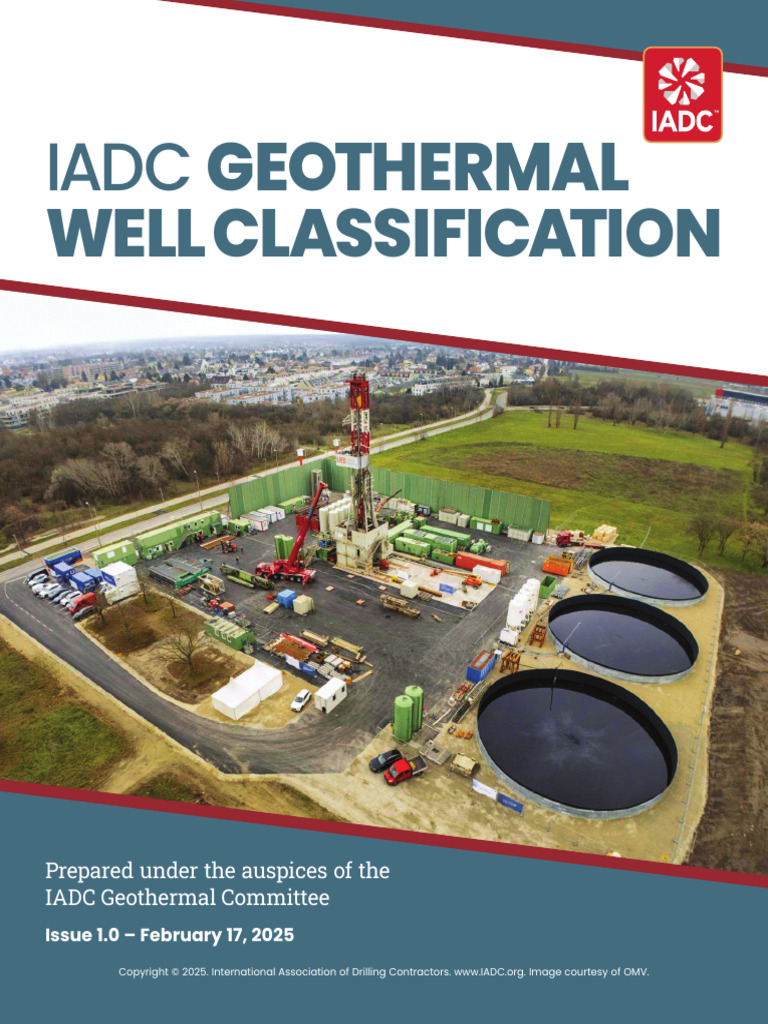 IADC Geothermal Well Classification | PDF | Oil Well