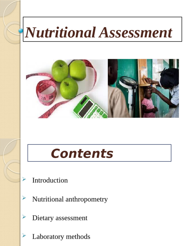 Nutritional Assessment Methods Overview | PDF | Body Mass Index | Waist