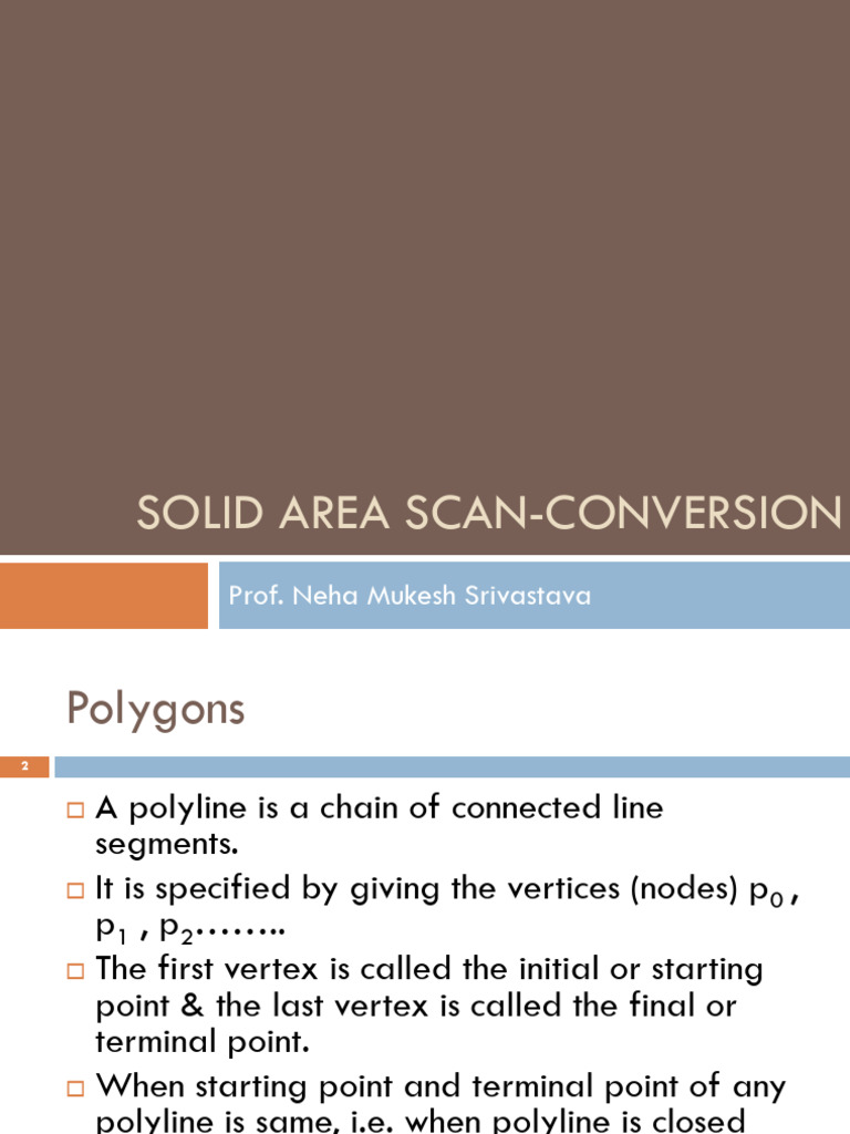 Week-5 Solid - Fill - Algo | PDF | Vertex (Geometry) | Polygon