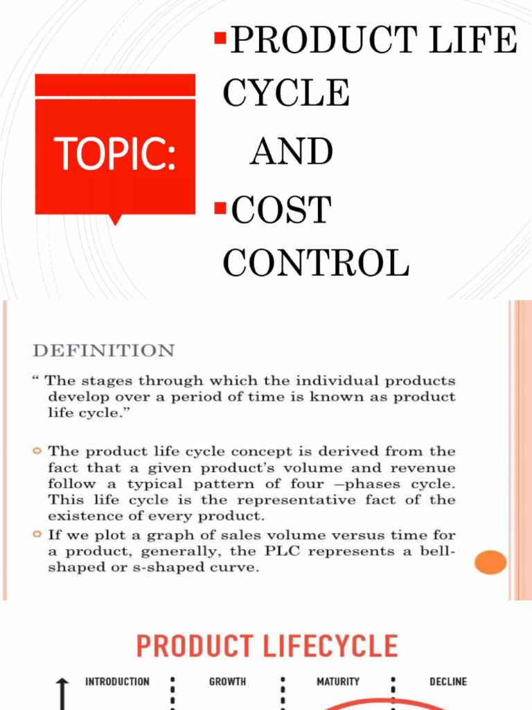 WEEK 10 Cost Planning For Product Life Cycle Costing and Long-Term ...
