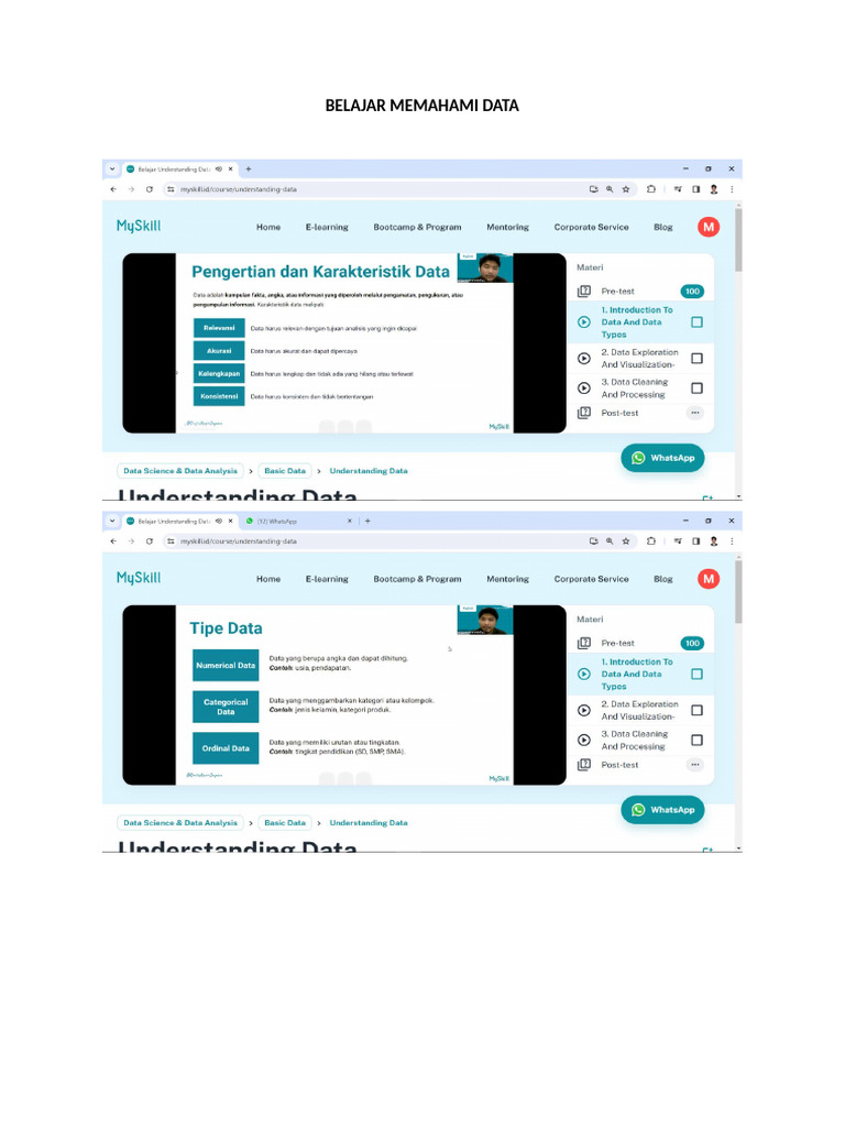 Belajar Basic Data Myskill | PDF