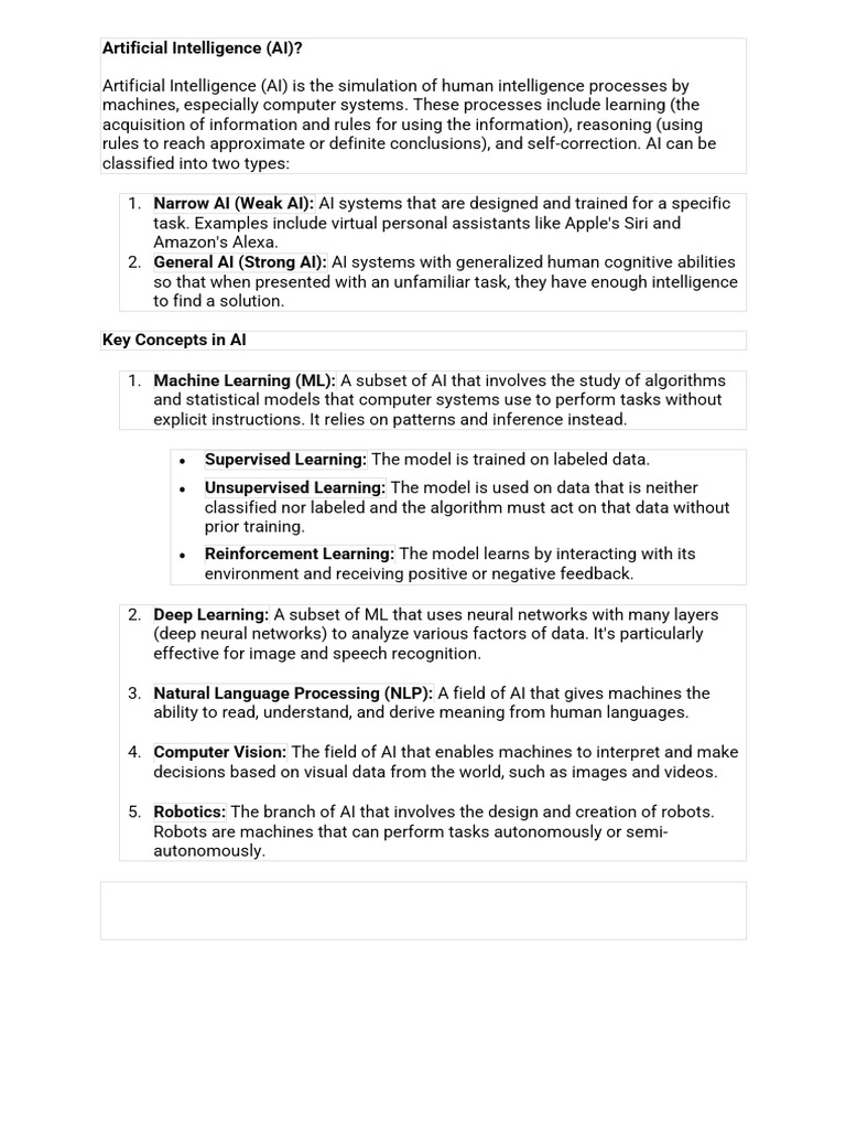 Understanding AI: Types and Applications | PDF | Artificial ...
