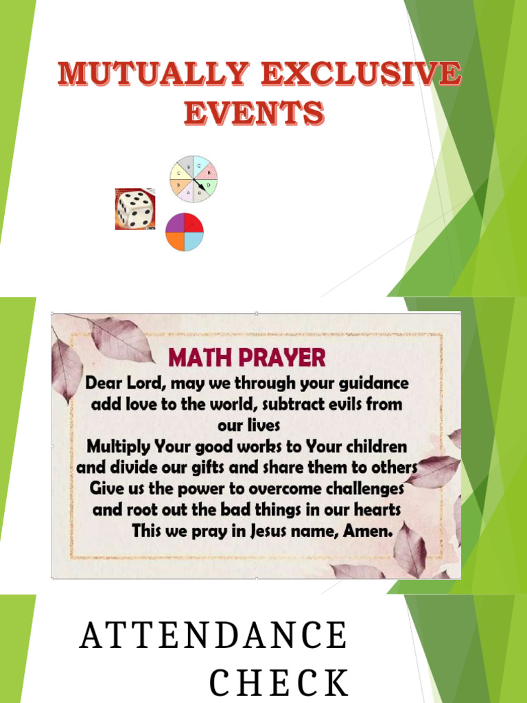 Probability of Mutually Exclusive Events | PDF | Probability ...