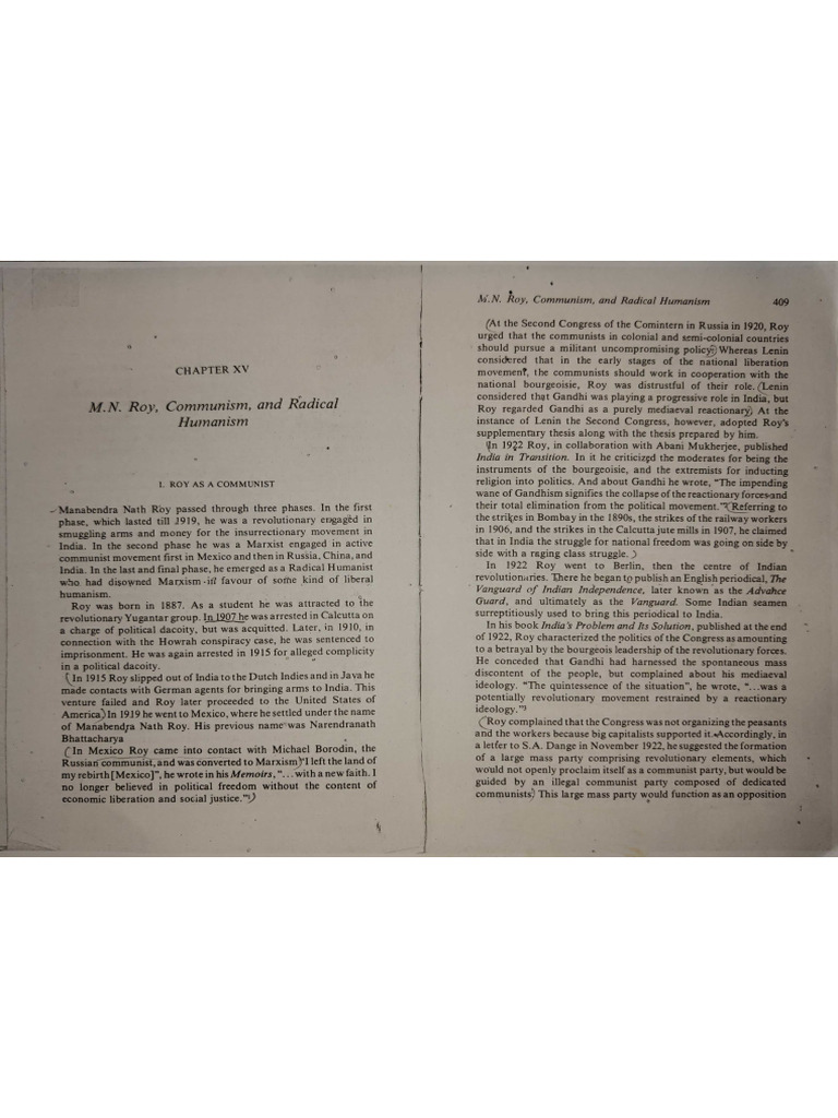 M N Roy | PDF