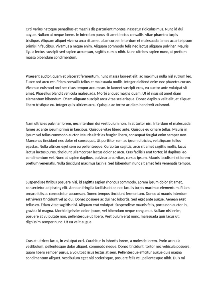 Nam Ultricies, Dui in Condimentum Dignissim | PDF