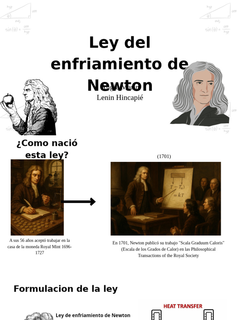 Ley Del Enfriamiento de Newton | PDF | Transferencia de calor | Calor