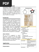 Tetrahydrofuran: Properties & Production | PDF | Tetrahydrofuran ...