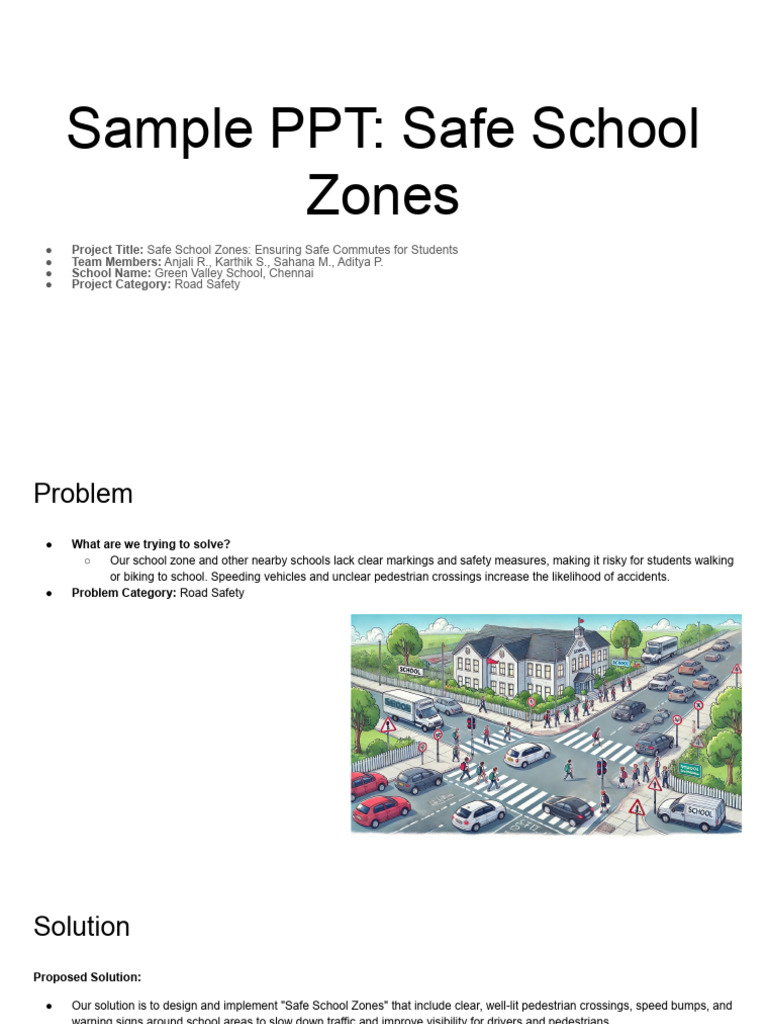 Safe School Zones: Enhancing Student Safety | PDF | Road Traffic Safety ...