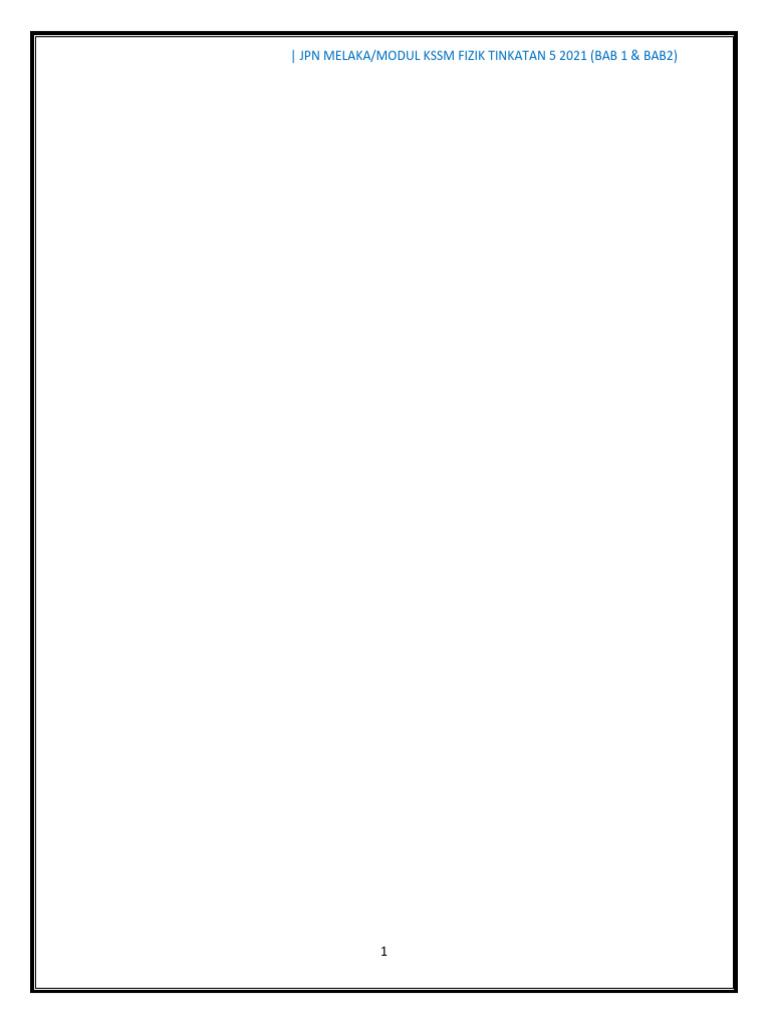 Skema Modul Final Fizik Form 5 Fasa 1 2021 Pdf