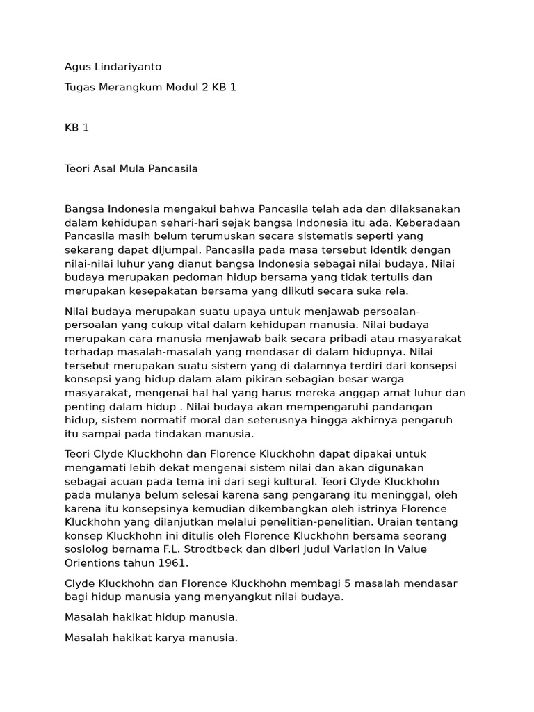 Rangkuman Modul 2 KB1 | PDF